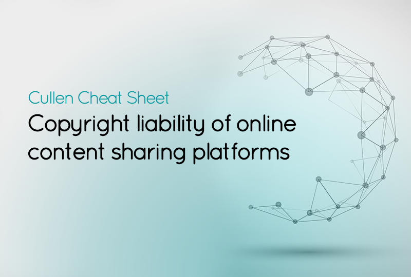 New cheat sheet on liability of online content sharing platforms